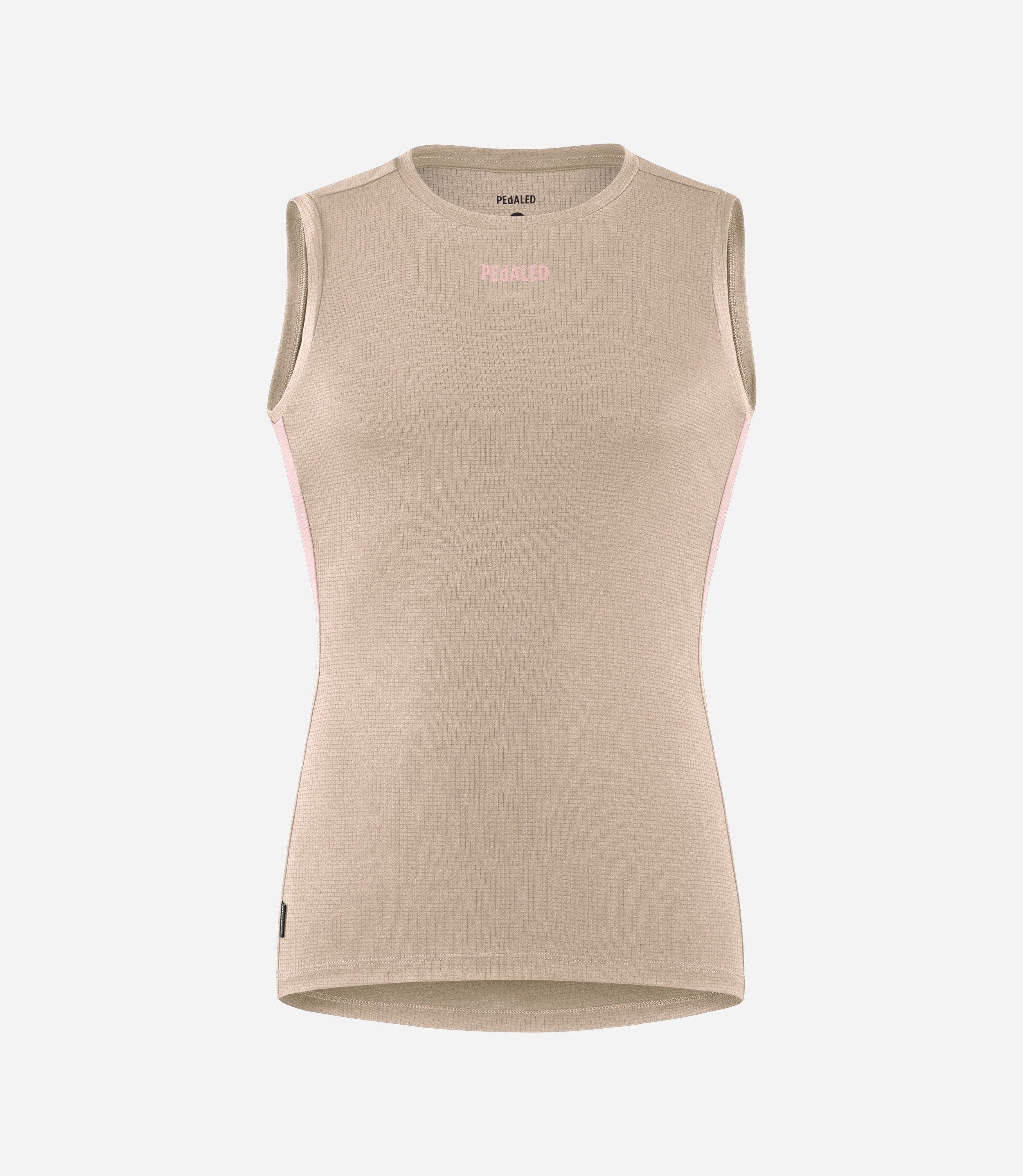 Sleeveless cycling base layer Beige for Men | PEdALED